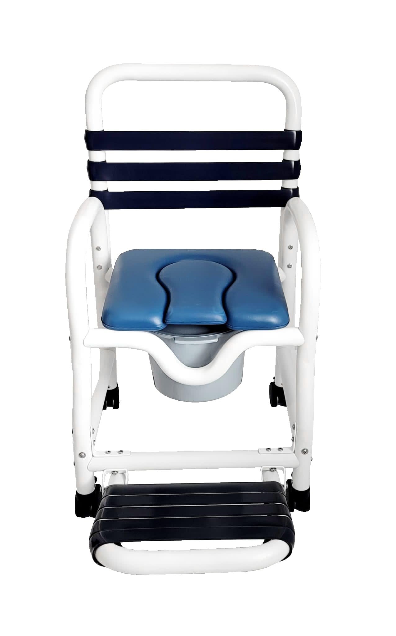 Deluxe New Era Patented Hygienic Access Shower Commode Chair, 18" Int ...