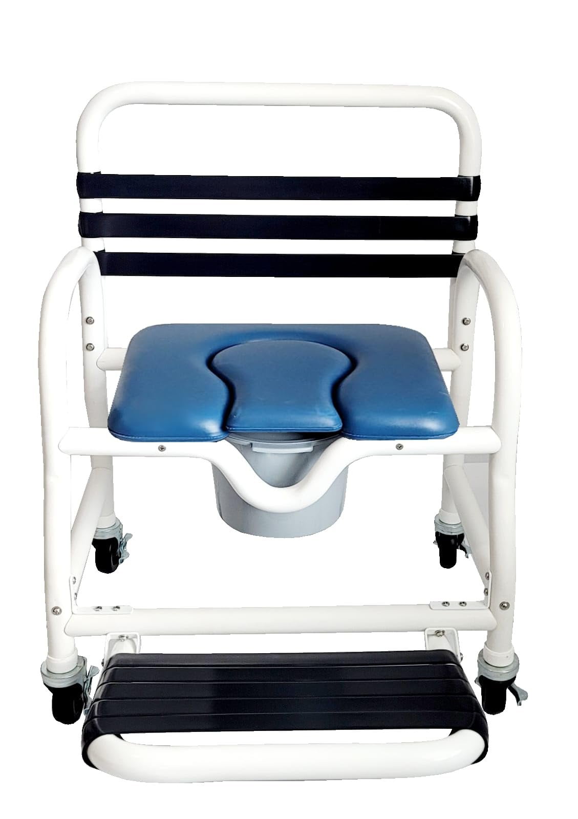 Deluxe New Era Patented Hygienic Access Shower Commode Chair, 26" Int ...