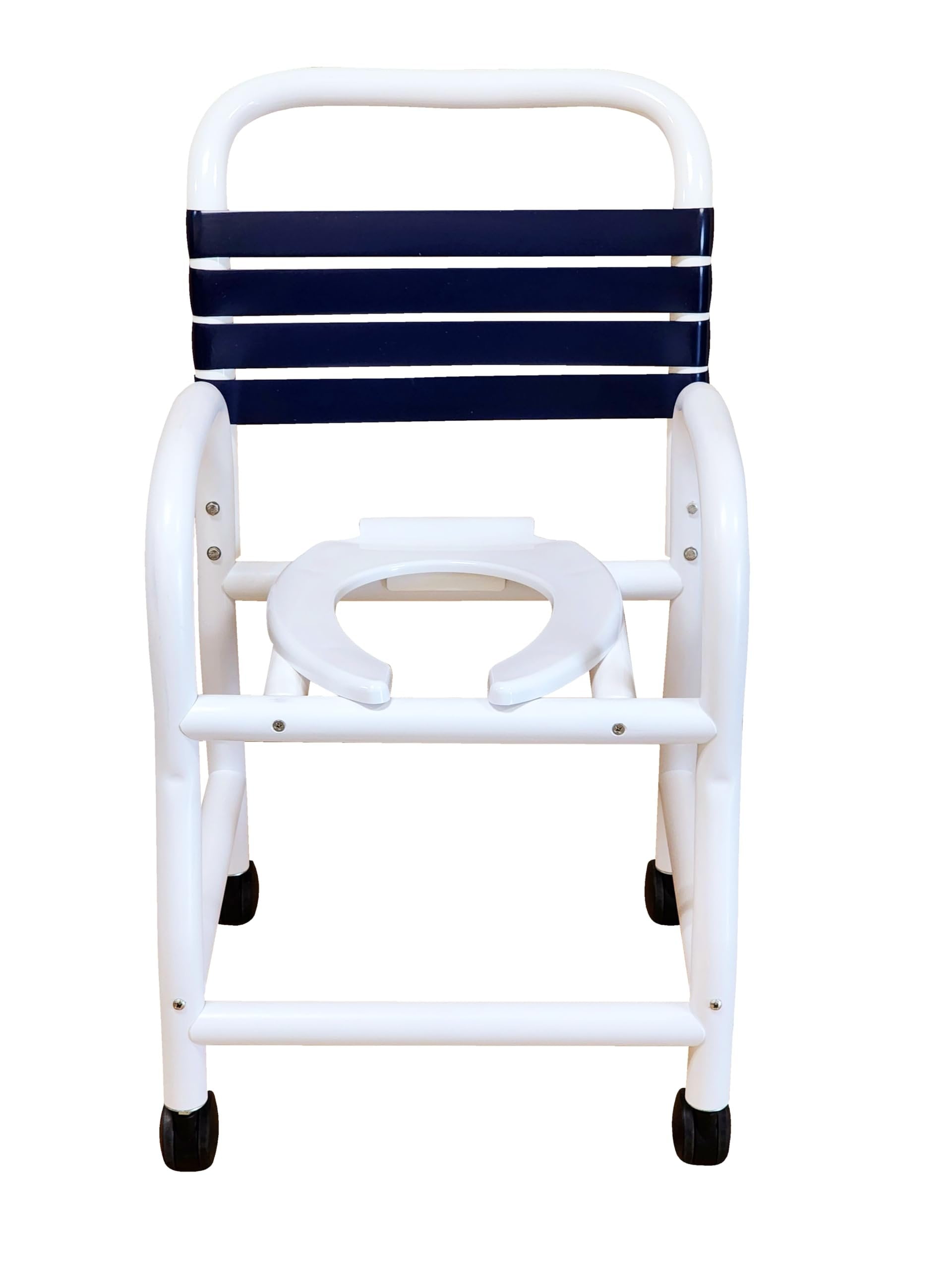 Deluxe New Era Patented Shower Commode Chair, 18" Internal Width, Open ...