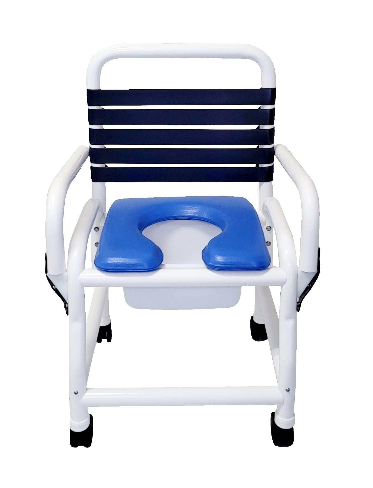 Deluxe New Era Patented Shower Commode Chair, 18" Internal Width, Open ...