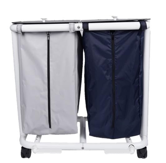 Deluxe New Era Patented Small Double Hamper with Zipper Opening Bag and ...