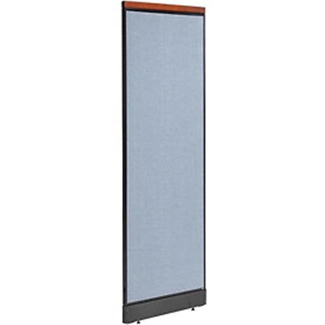 Deluxe Non-Electric Office Partition Panel with Raceway - Blue - 24.25 ...