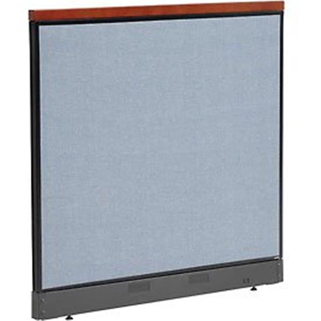Deluxe Non-Electric Office Partition Panel with Raceway - Blue - 48.25 ...