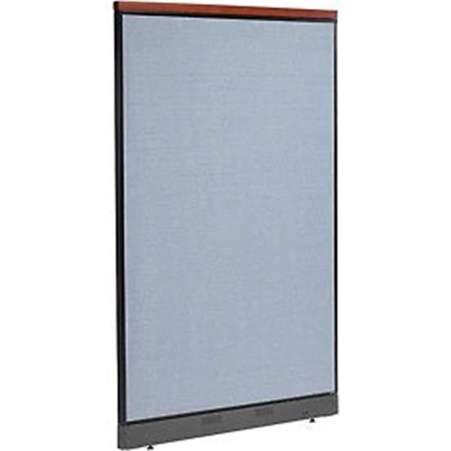 Deluxe Non-Electric Office Partition Panel with Raceway - Blue - 48.25 ...
