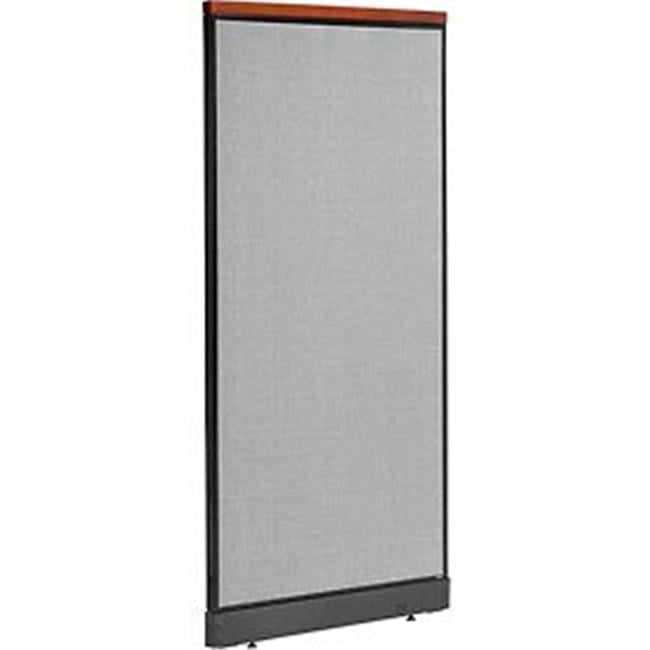 Deluxe Non-Electric Office Partition Panel with Raceway - Gray - 36.25 ...