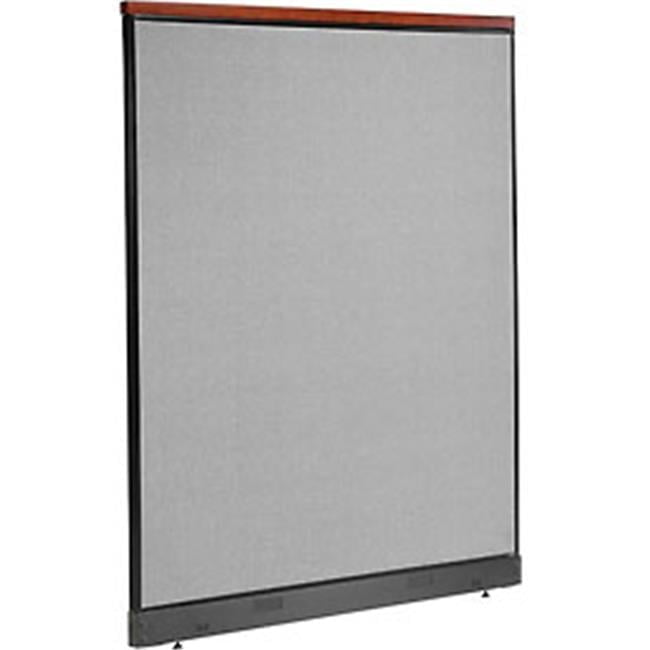 Deluxe Non-Electric Office Partition Panel with Raceway - Gray - 60.25 ...