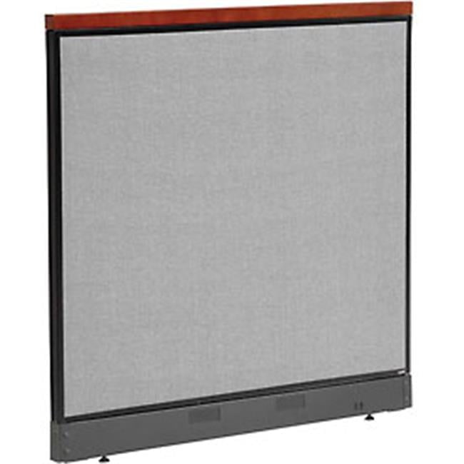 Deluxe Non-Electric Office Partition Panel with Raceway - Gray ...
