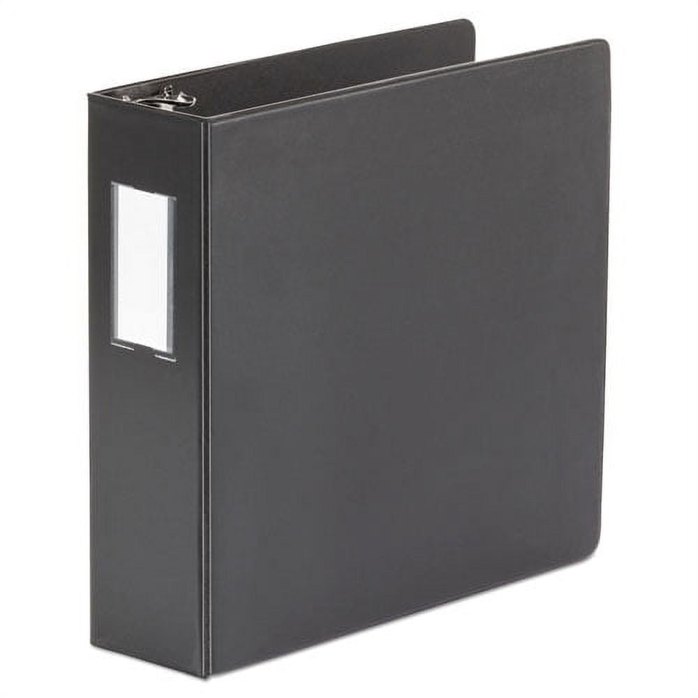 Deluxe Non-View D-Ring Binder With Label Holder, 3 Rings, 3" Capacity ...