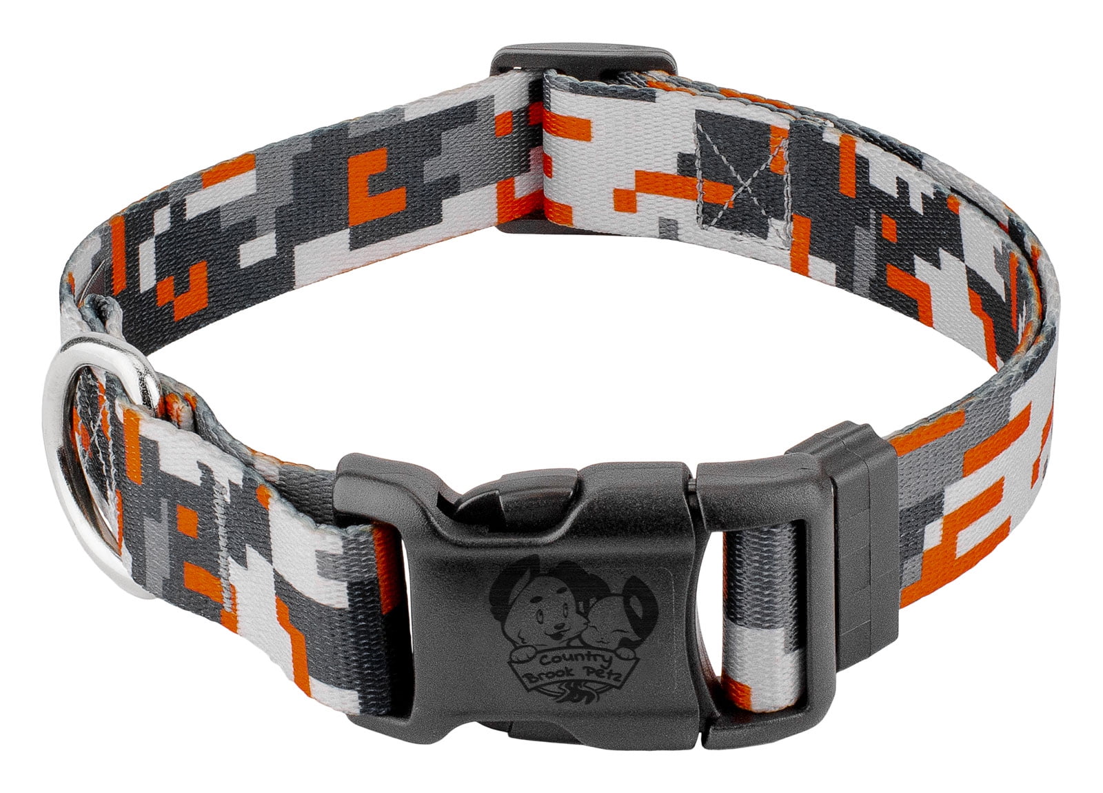 Country Brook Petz® Orange Digital Camo Everyday Dog Collar Limited ...