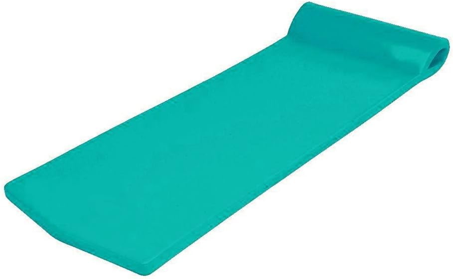 Deluxe Oversized Unsinkable Foam Cushion Pool Float (Aquamarine ...