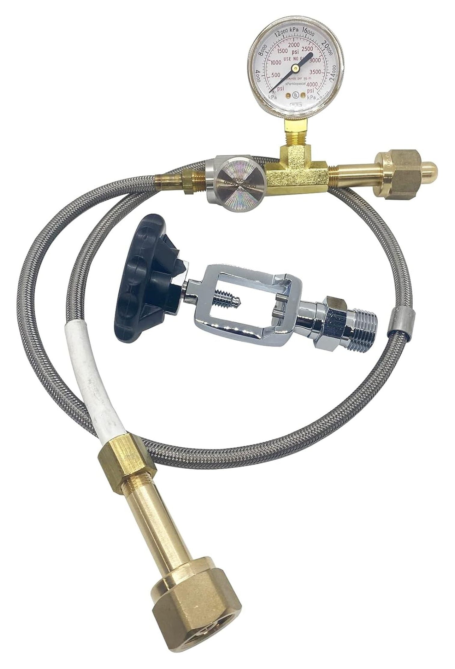 Deluxe Oxygen Transfill Hose Adaptor CGA540 CGA870 Aviation Veterinary ...