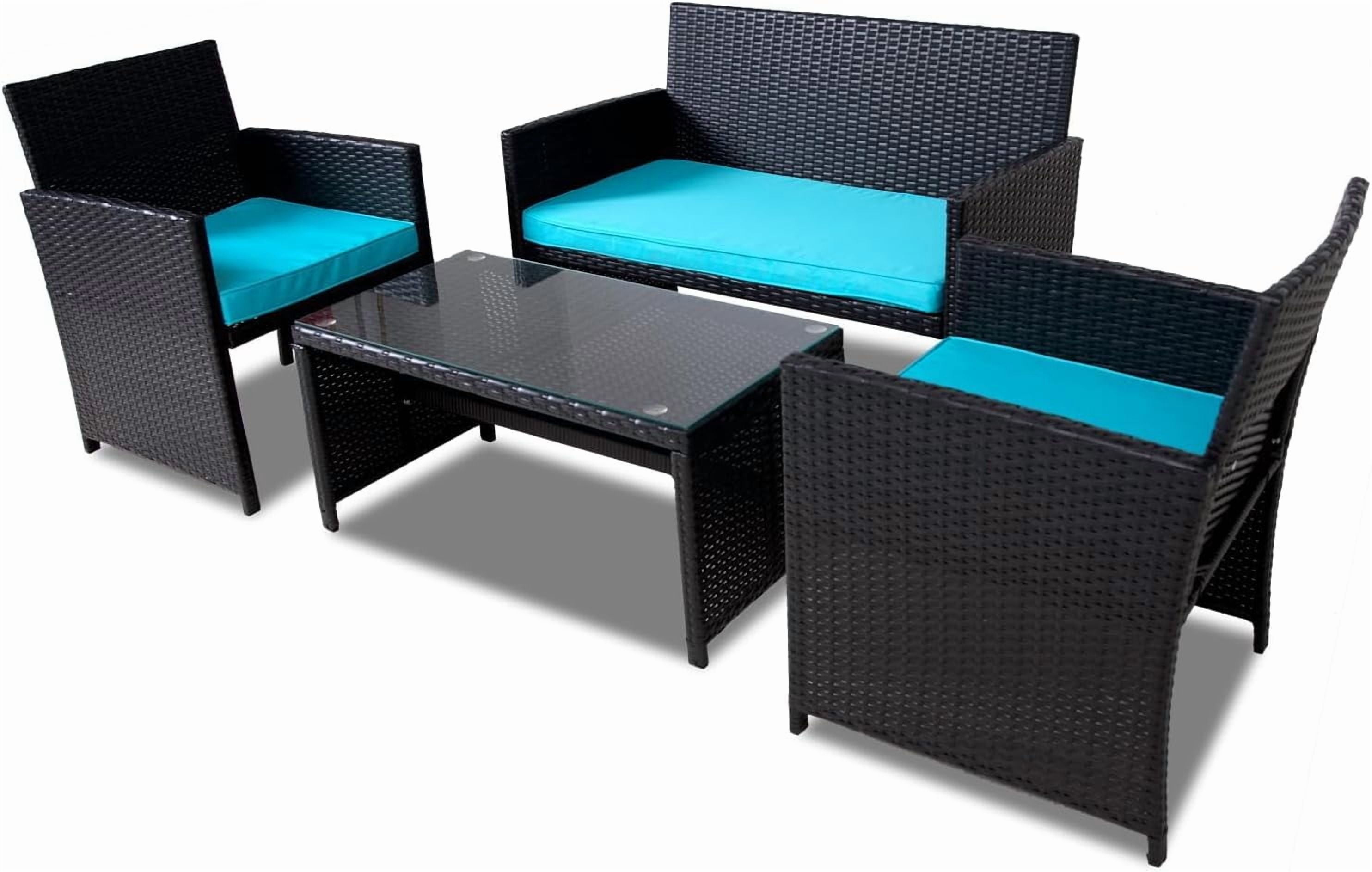 Deluxe Patio Furniture Set with Hidden Storage and Customizable ...