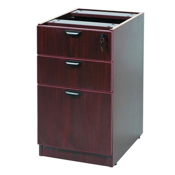 Deluxe Pedestal-Full- Box-Box-File- 15.5W22D- Mahogany - Walmart.com