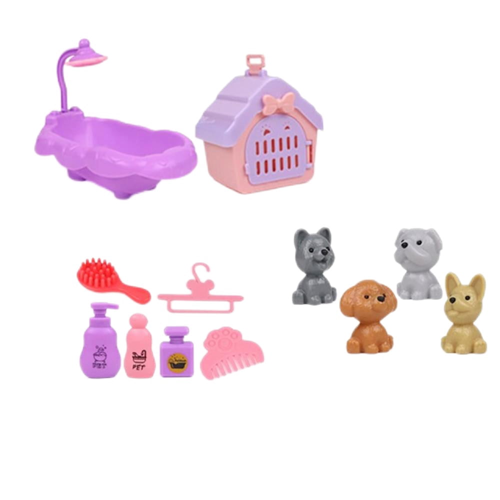 Deluxe Pet Care Playset for Kids with Miniature Animal Figures ...