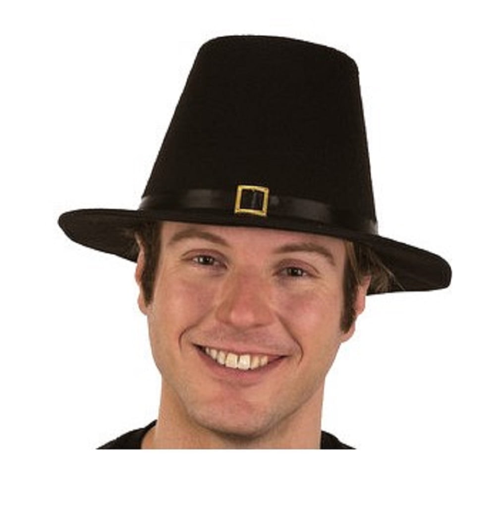 Deluxe Pilgrim Hat - Thanksgiving - Colonial - Costume Accessory ...