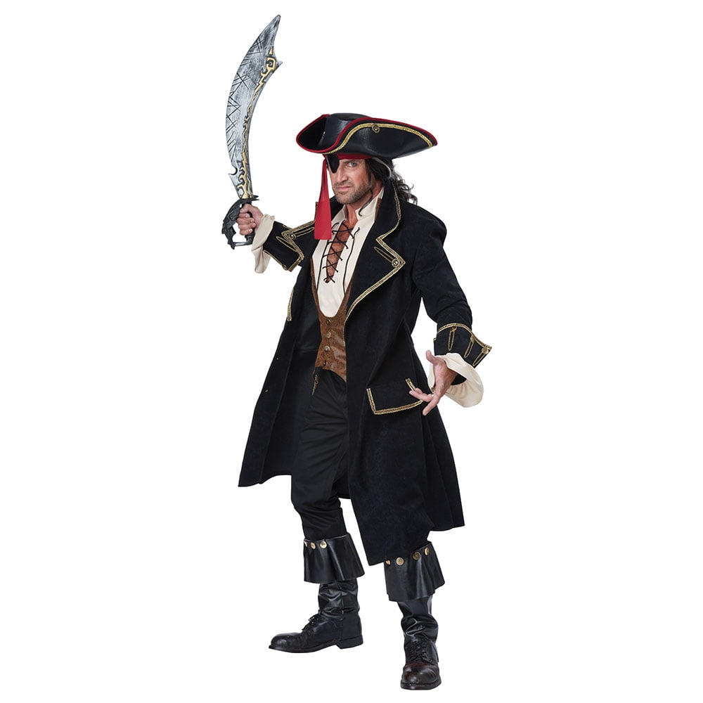 Deluxe Pirate Captain Costume for Men - Walmart.com