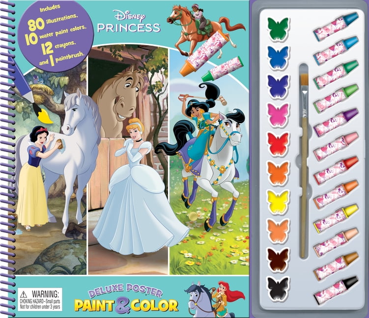Deluxe Poster Paint & Color Disney Princess (New) Deluxe Poster Paint ...