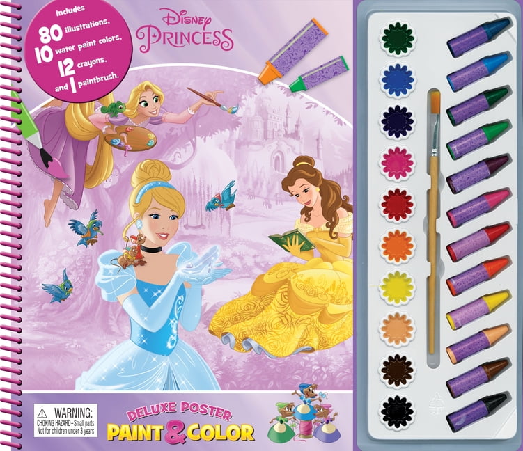Deluxe Poster and Paint: Disney Princess Deluxe Poster Paint & Color ...