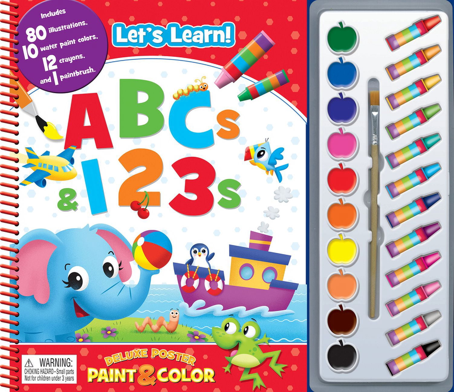 Deluxe Poster and Paint: Preschool Abc/123 Deluxe Poster Paint & Color ...