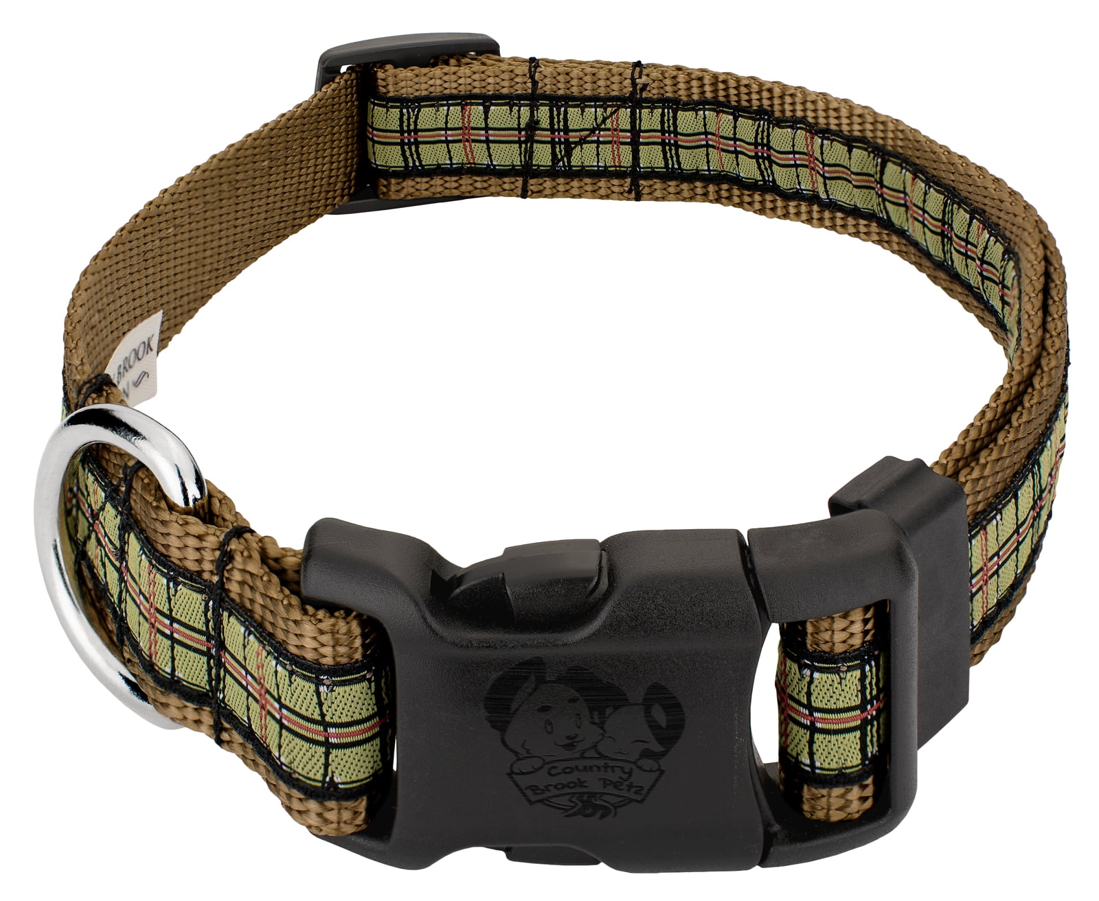 Country Brook Petz® Deluxe Preppy Puppy Plaid Woven Ribbon Dog Collar ...