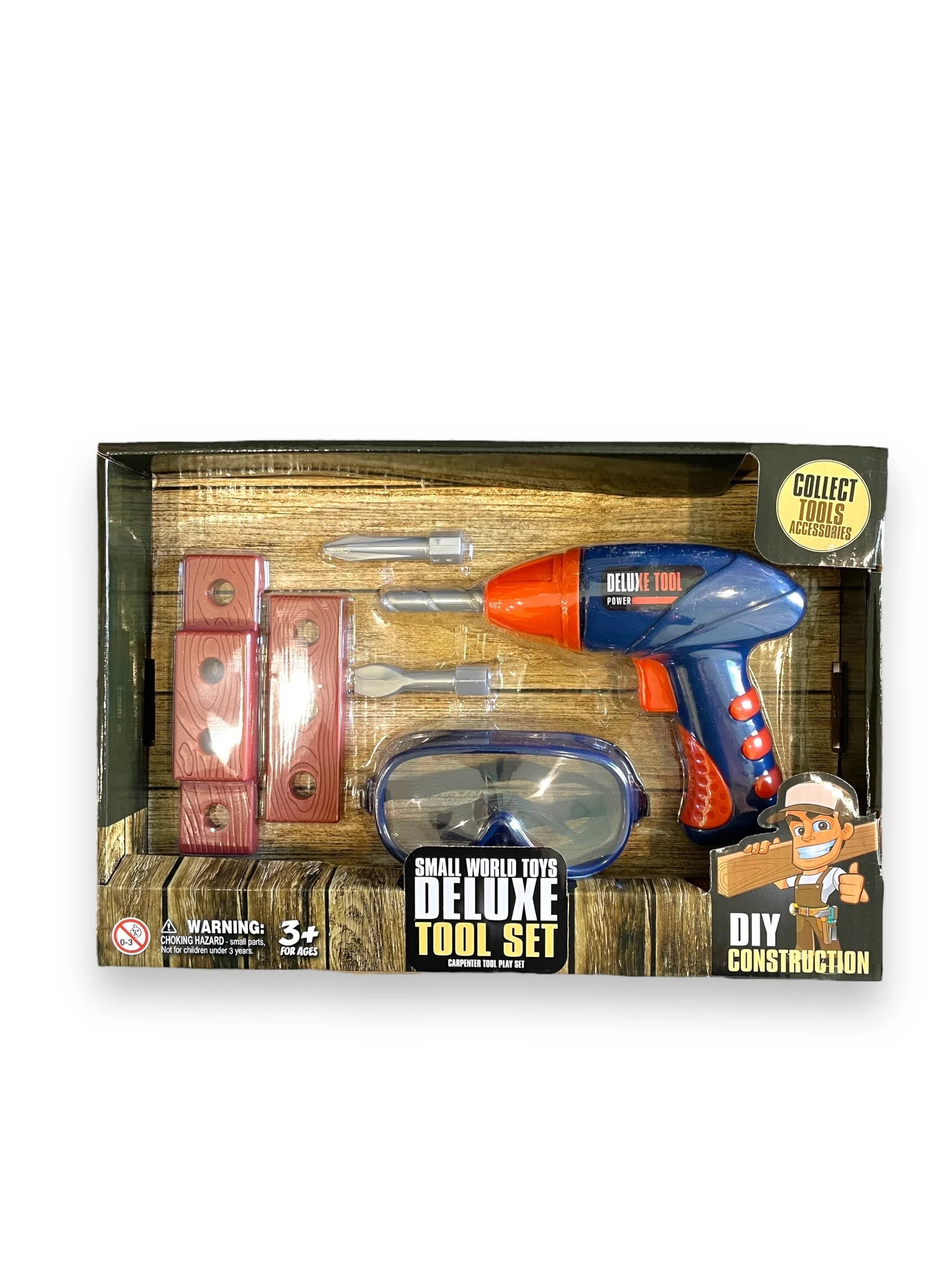 Deluxe Pretend Repair Tool Set With Power Drill 6 pc For Kids Ages 3 ...