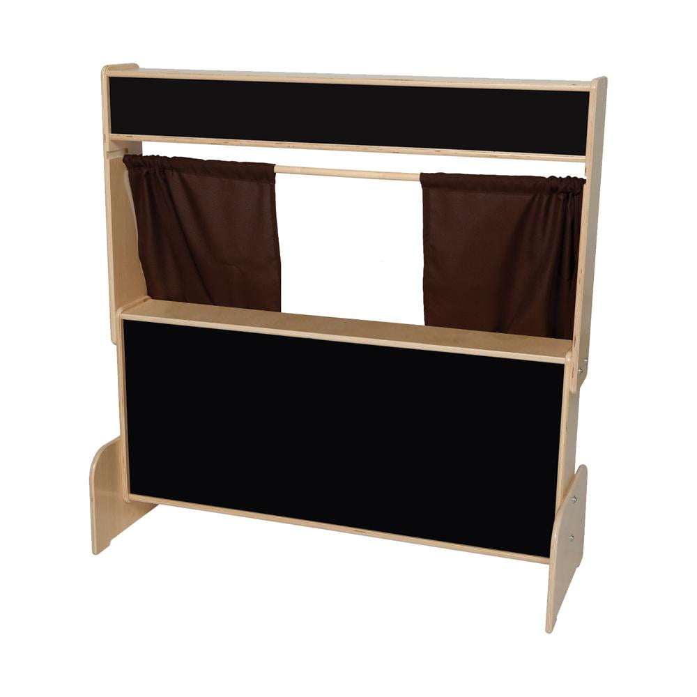 Wood Designs Deluxe Puppet Theater with Flannelboard - Children's Toy ...