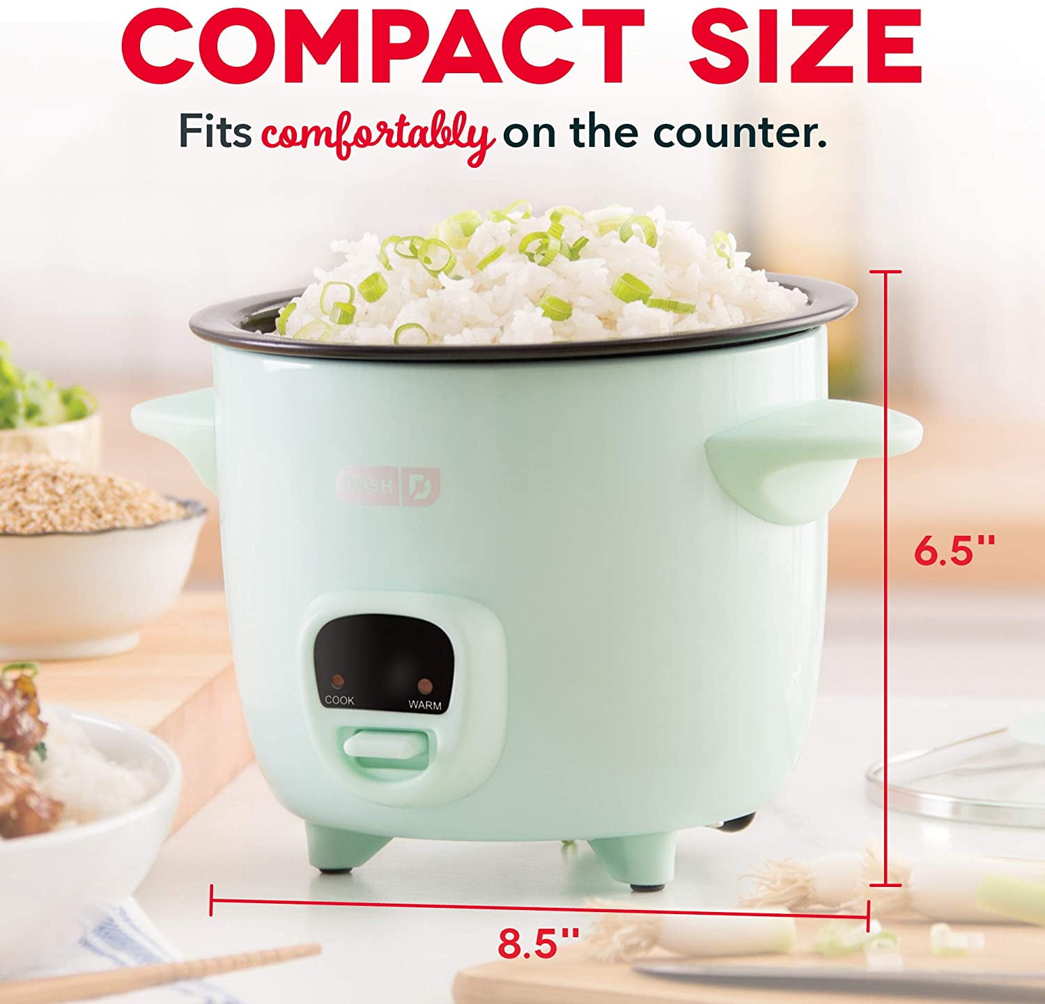 Deluxe Rapid Cooker with Steamer, 2-in-1 Rice & Cooker, Warm Function ...