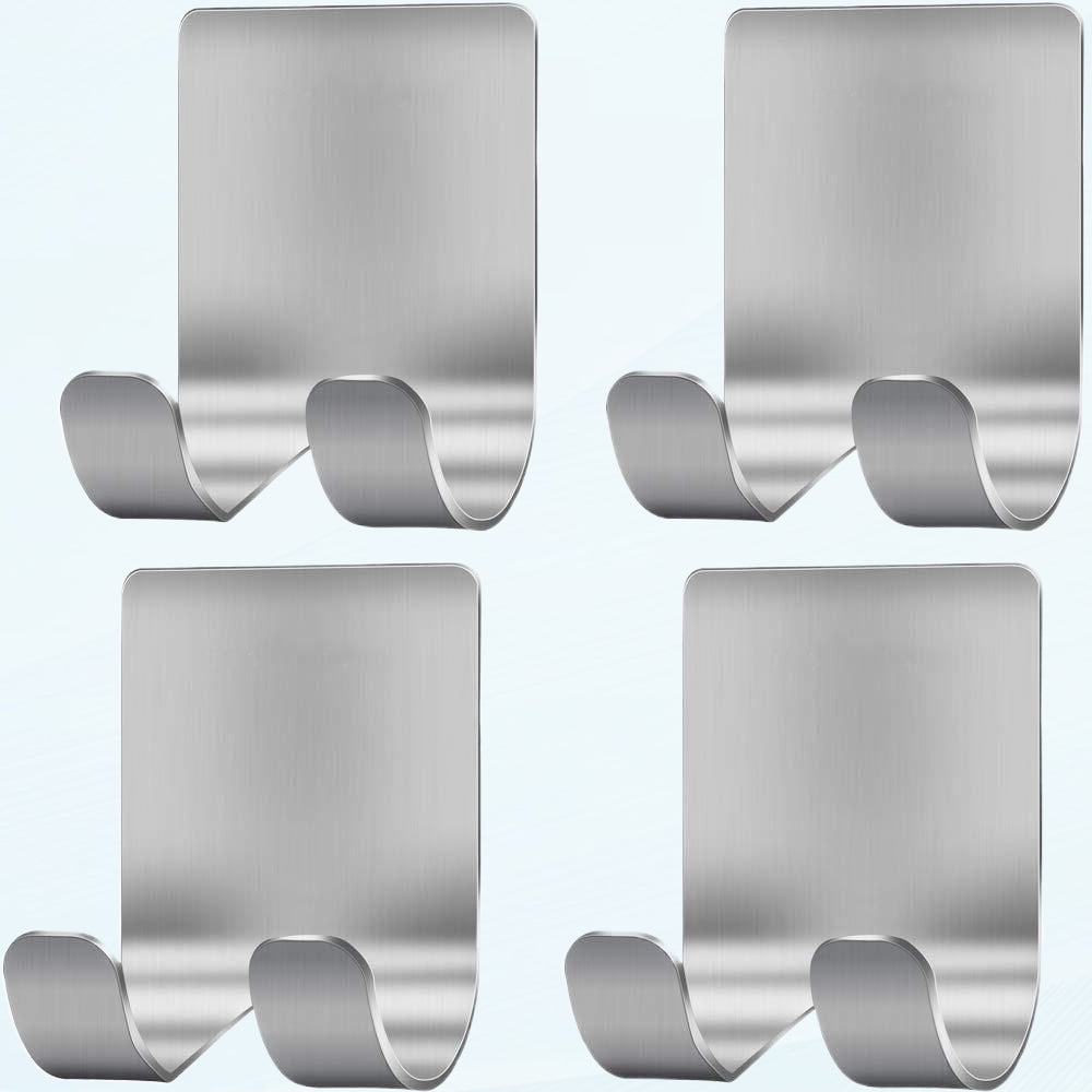 Deluxe Razor Holder for Shower Hook Hanging Stand (4 Pack) Stainless ...