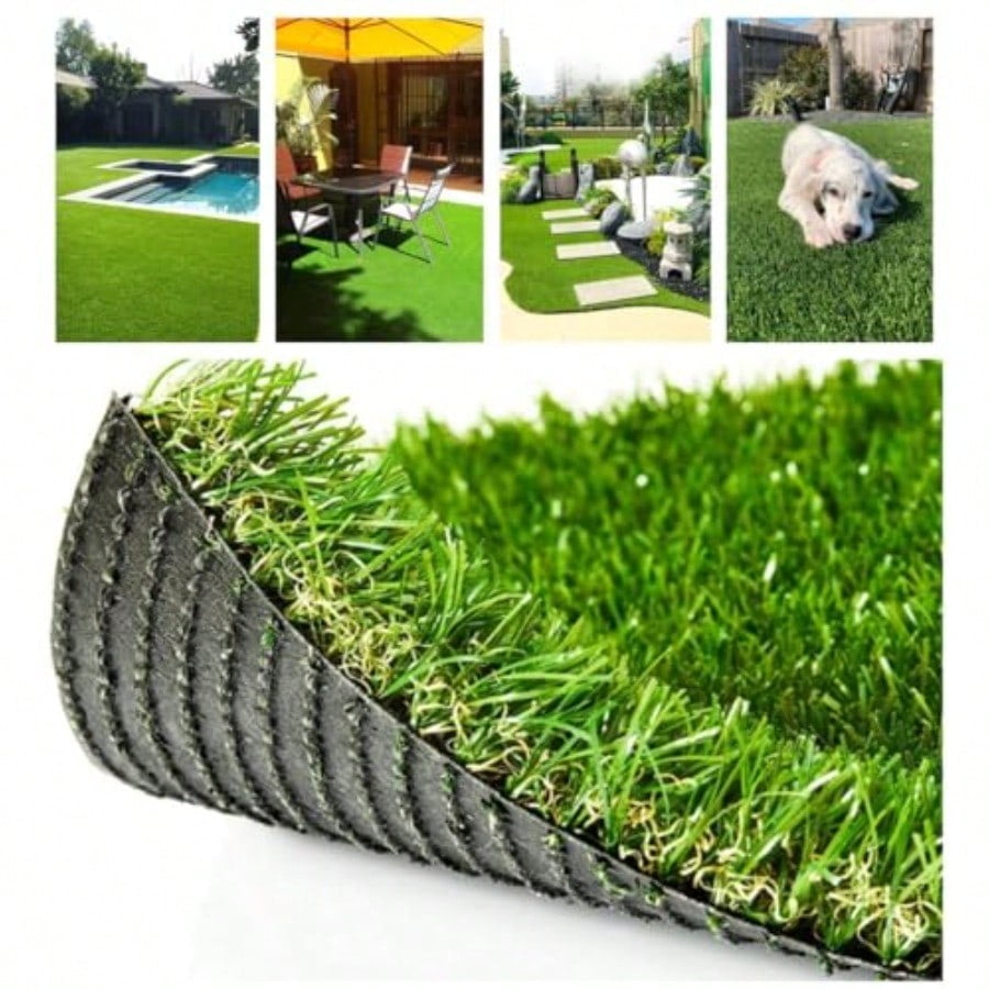 Deluxe Realistic Artificial Grass Turf 3.3FTX5FT 70 oz Face Weight ...