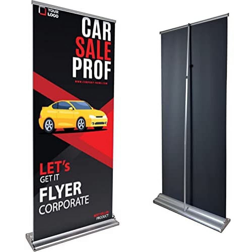 Deluxe Retractable Banner Stand 24"x68"-80" Adjustable Banner Stand ...