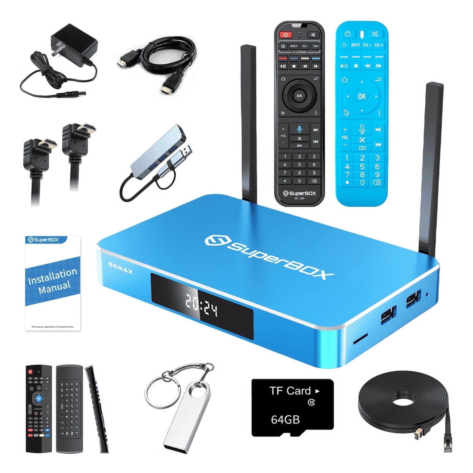 Deluxe S6MAX Bundle: Hover click/Curved HDMI/128GB drive/Guard/Network ...