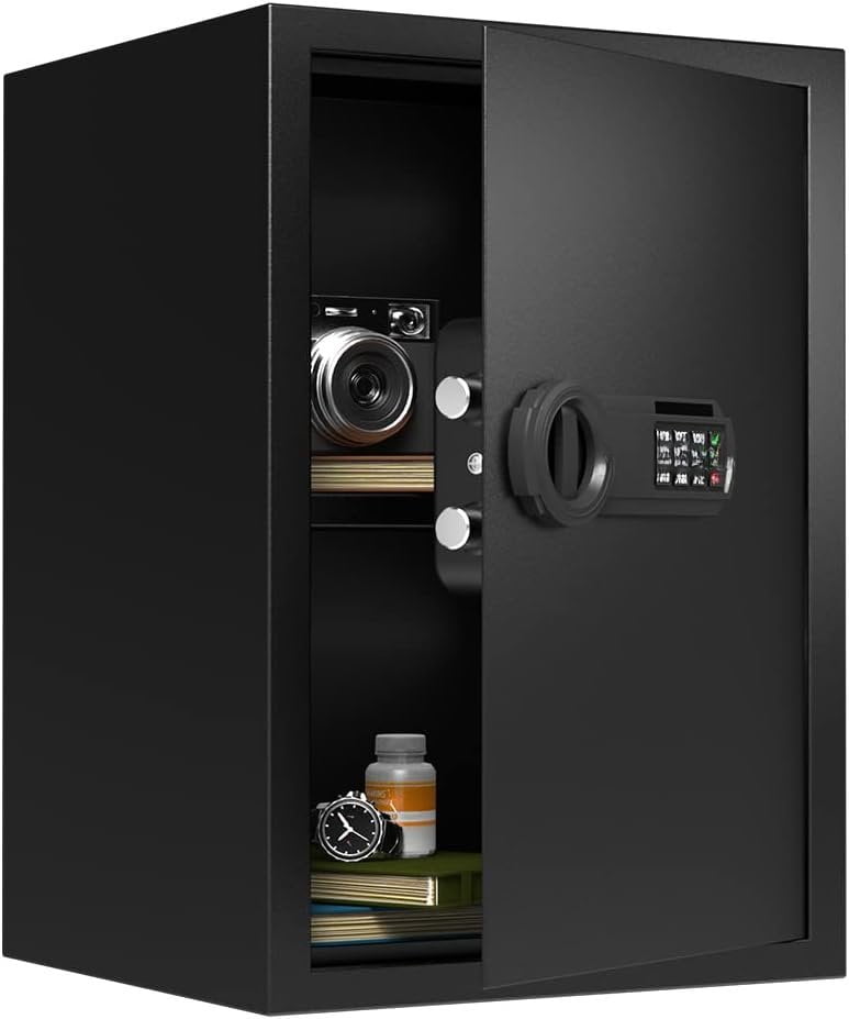 Deluxe Safe and Lock Box,Digital Keypad Safe Box, Alloy Small Safes ...