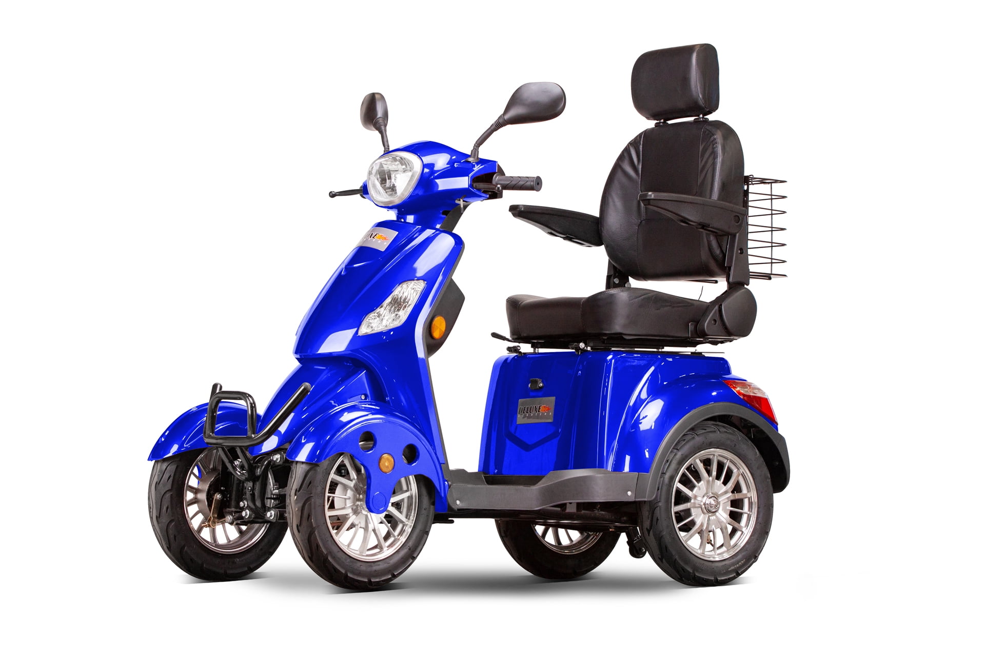 Deluxe Four-Wheel Mobility Scooter - Fully Assembled, Long Range ...