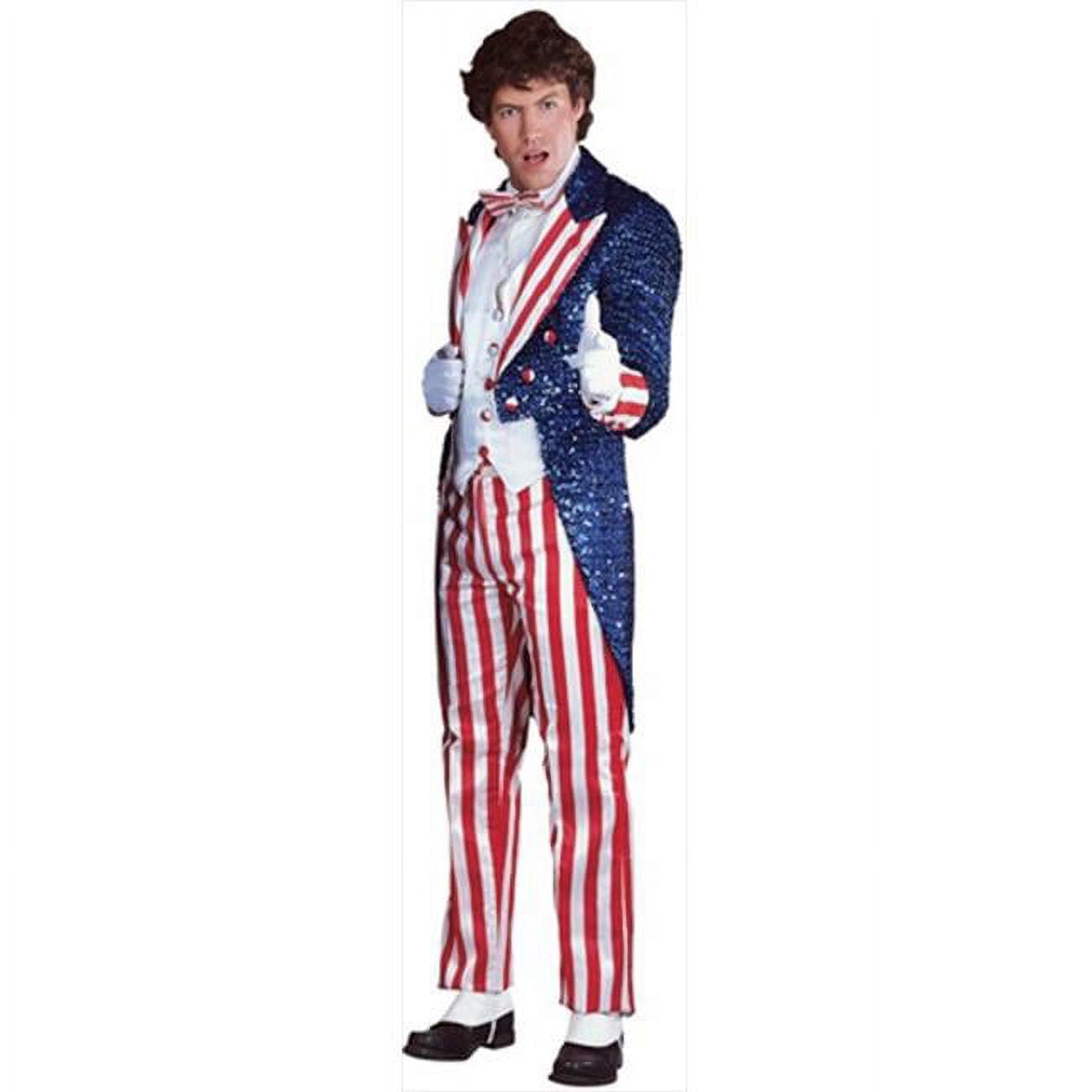 Deluxe Sequin Uncle Sam Costume - Blue, Small - Walmart.com