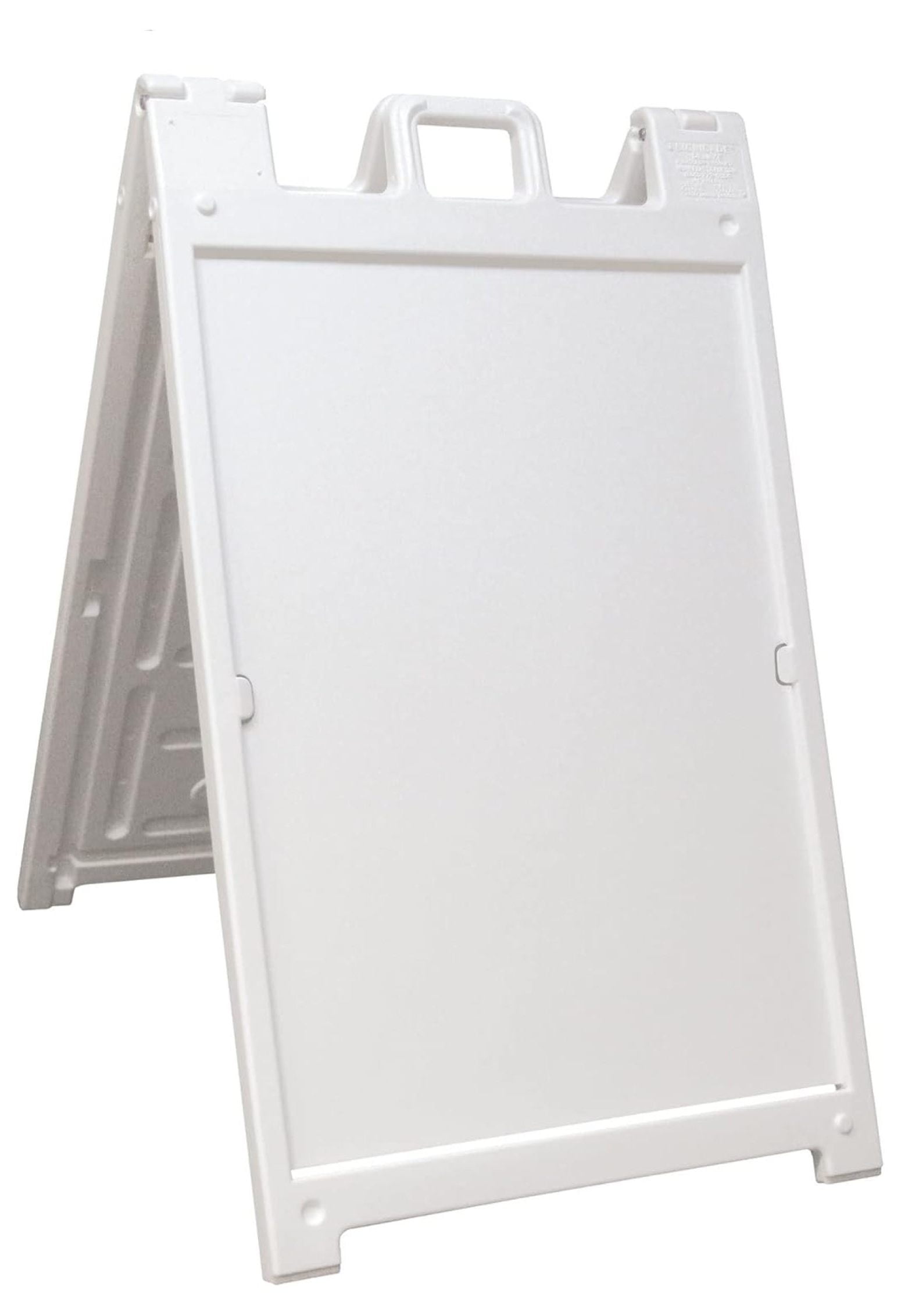 Deluxe Signicade A-Frame Sidewalk Curb Sign with Quick- System, White ...