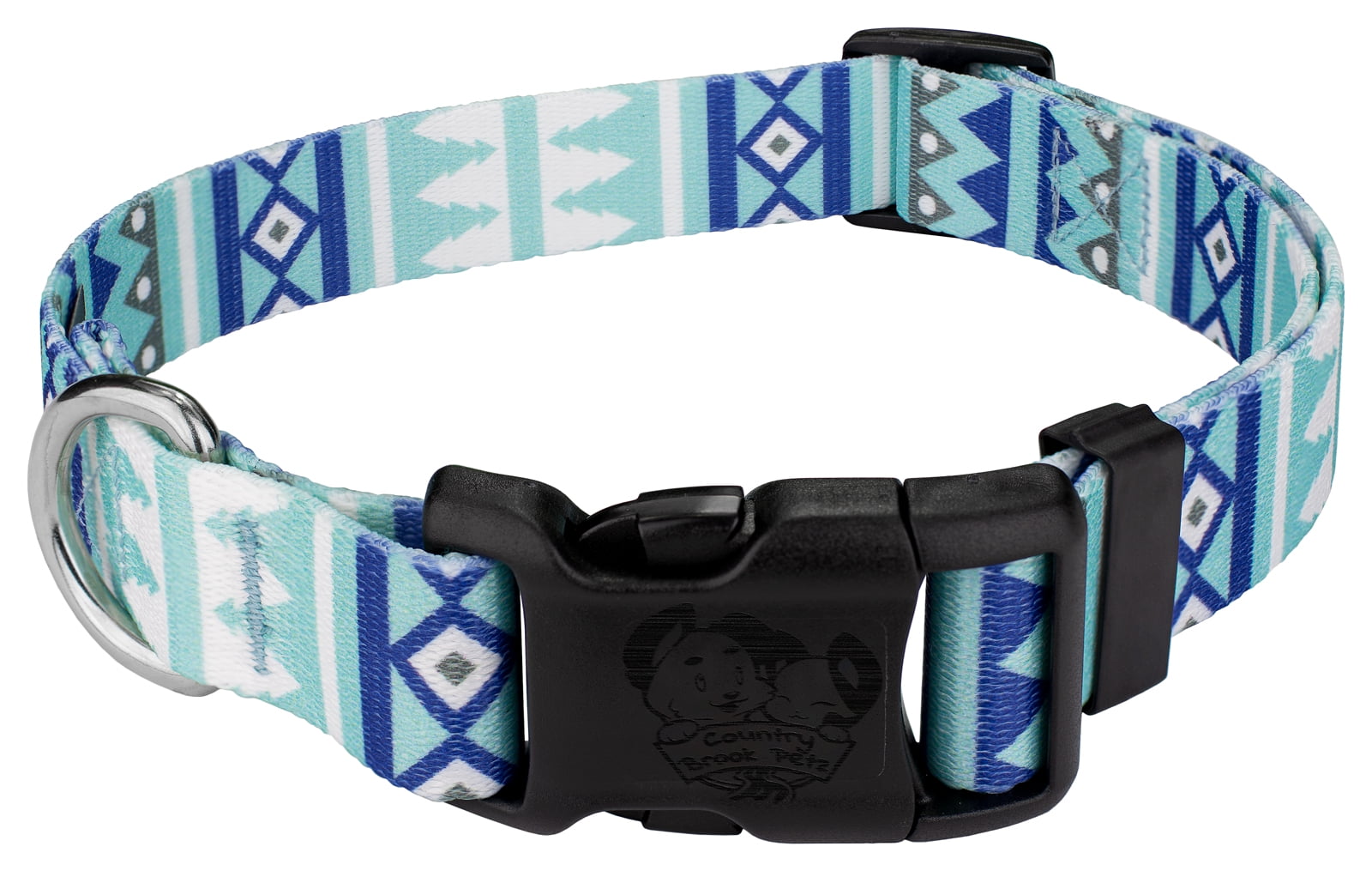 Country Brook Design® Deluxe Snowy Pines Dog Collar - Made In The U.S.A ...