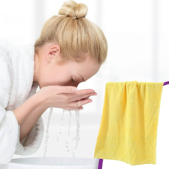 Deluxe Soft Absorbent Bath Towel Set - 11.8X23.6 Inches Face Towel ...