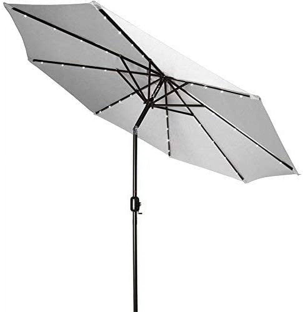 Deluxe Solar Powered LED Lighted Patio Umbrella - 9' (Blue) - Walmart.com