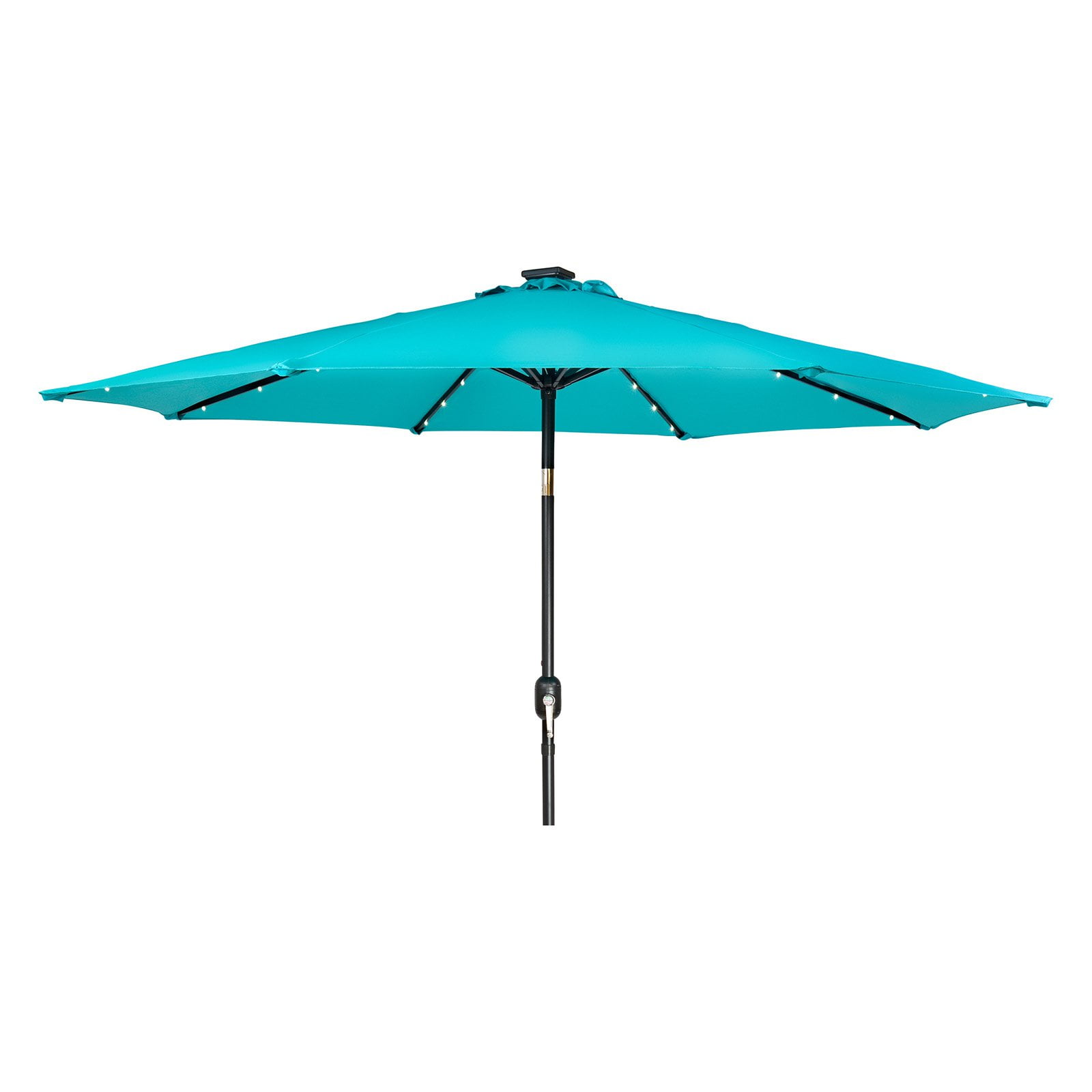 Deluxe Solar Powered LED Lighted Patio Umbrella - 9' - By Trademark ...