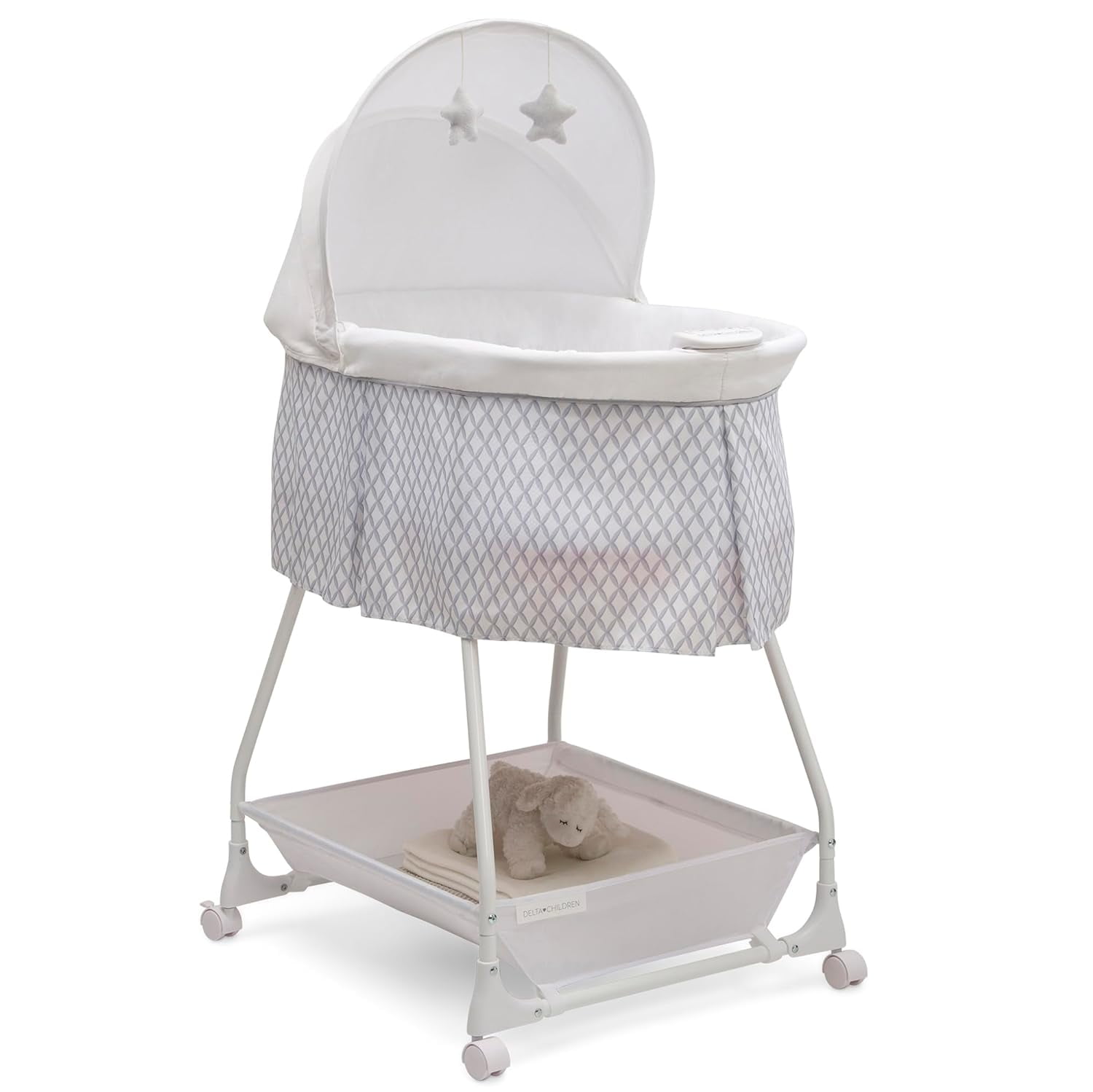 Deluxe Soothing Dreams Bassinet, Grey Windchime - Walmart.com