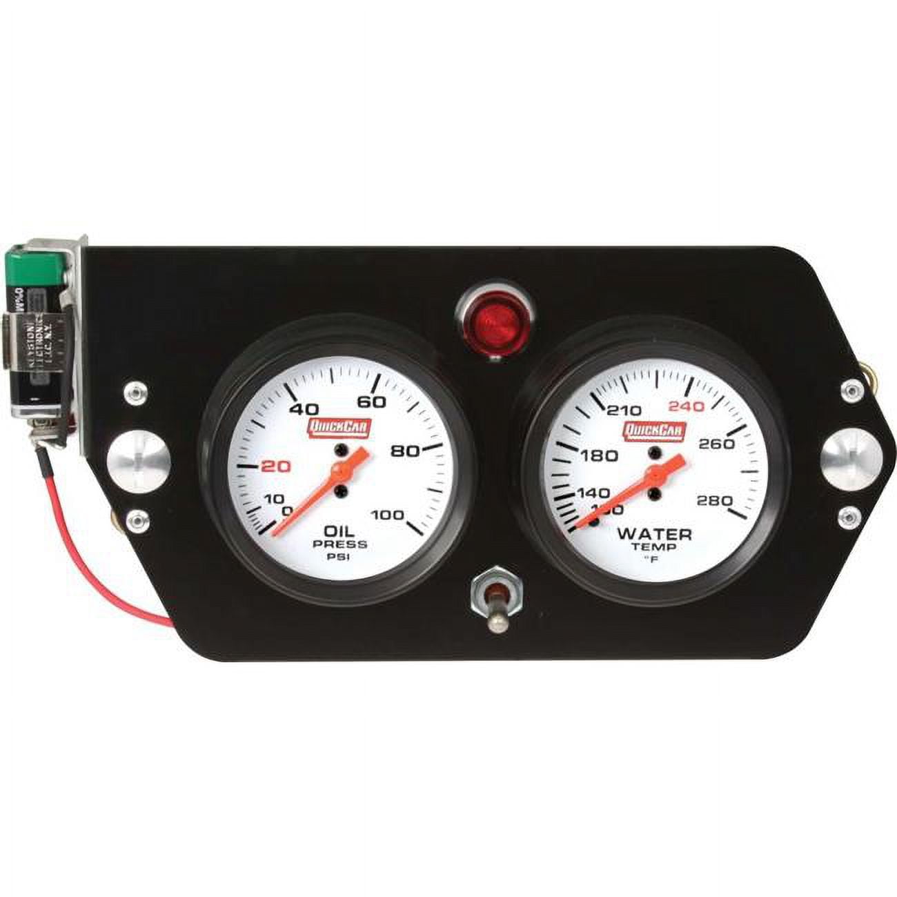 Deluxe Sprint Car 2 Gauge Dash Panel with Warning Light Kit - OP-WT - Walmart.com