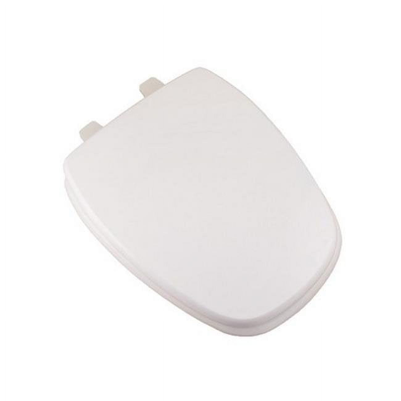 Deluxe Square Front MDF Wood Elongated Toilet Seat, White - Walmart.com