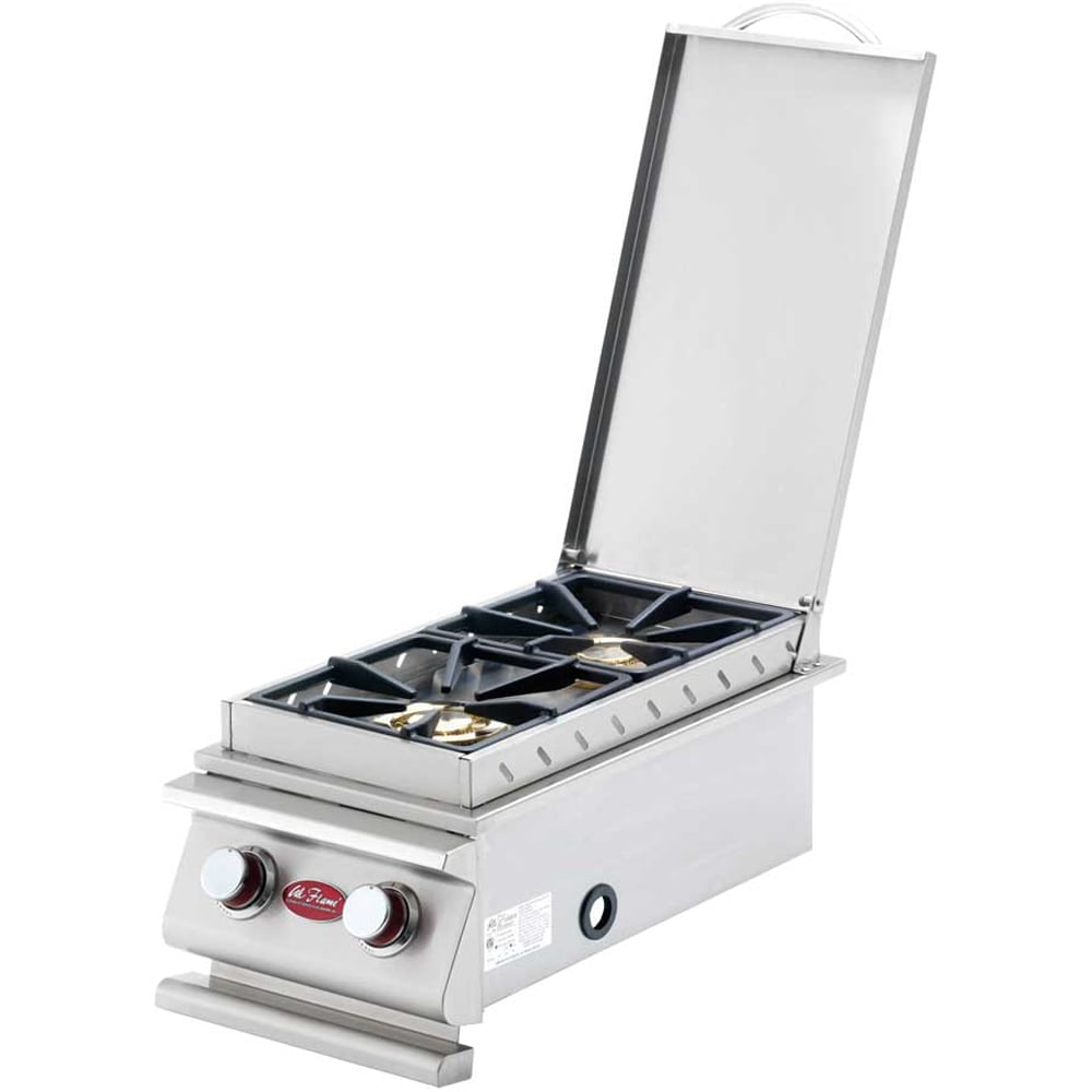 Deluxe Stainless Steel Built-In Dual Fuel Gas Double Side Burner ...