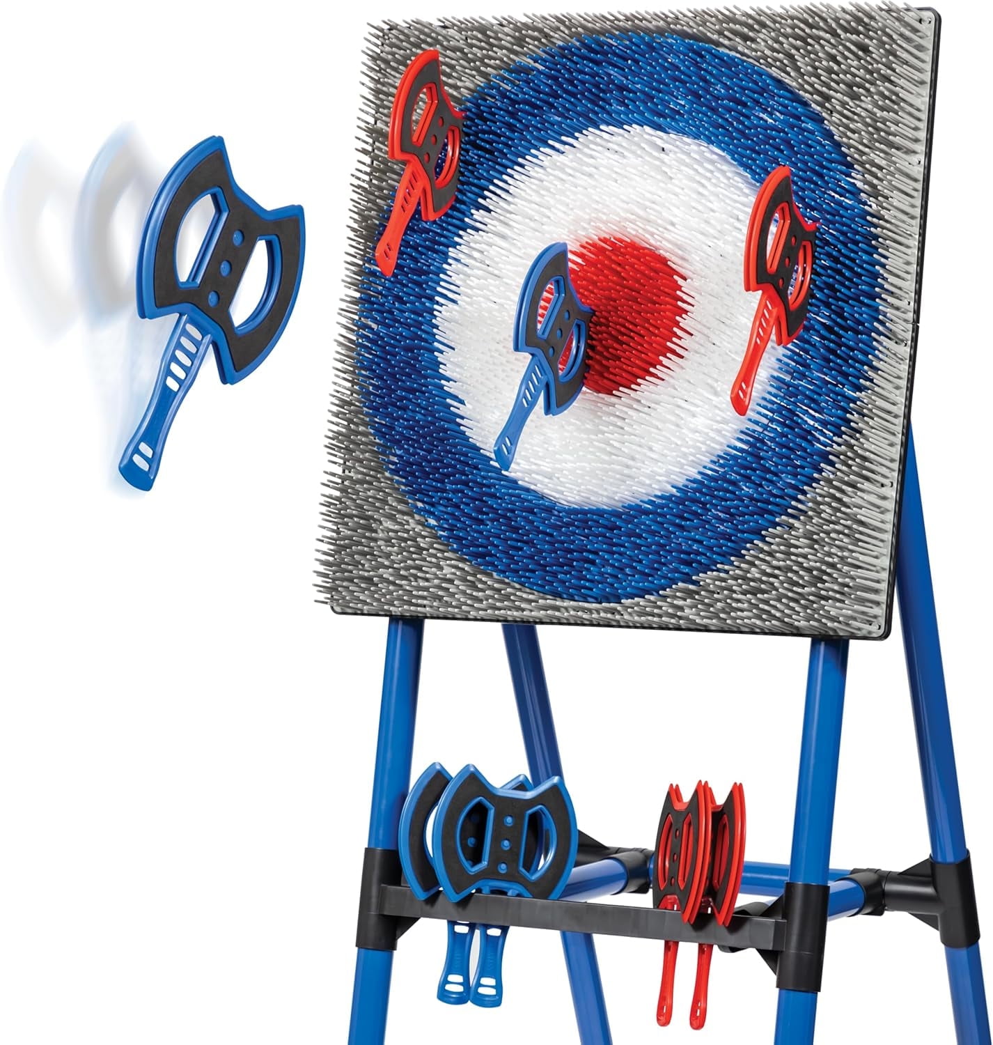 Deluxe Steel Frame Axe Throw Target Game Set - Steel Frame for Indoors ...