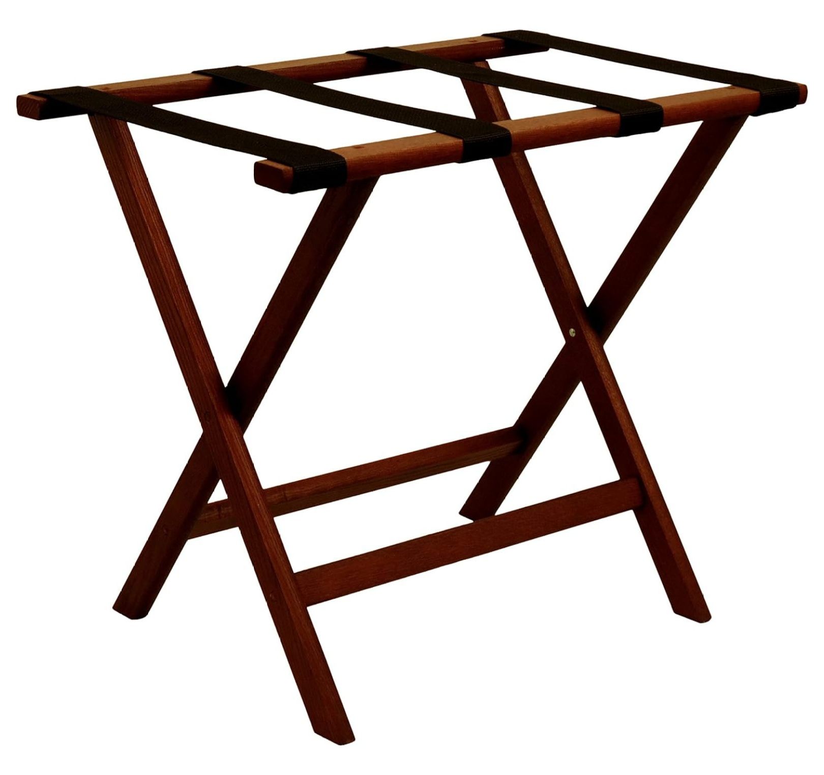 Deluxe Straight Leg Luggage Rack,Black Straps, 20" H x 23.75" W x 15.5 ...
