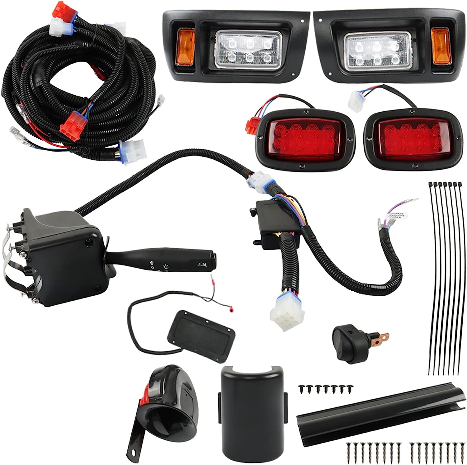 Deluxe Street Golf Cart LED Light Kit Replacement for DS Club Car 1993 ...