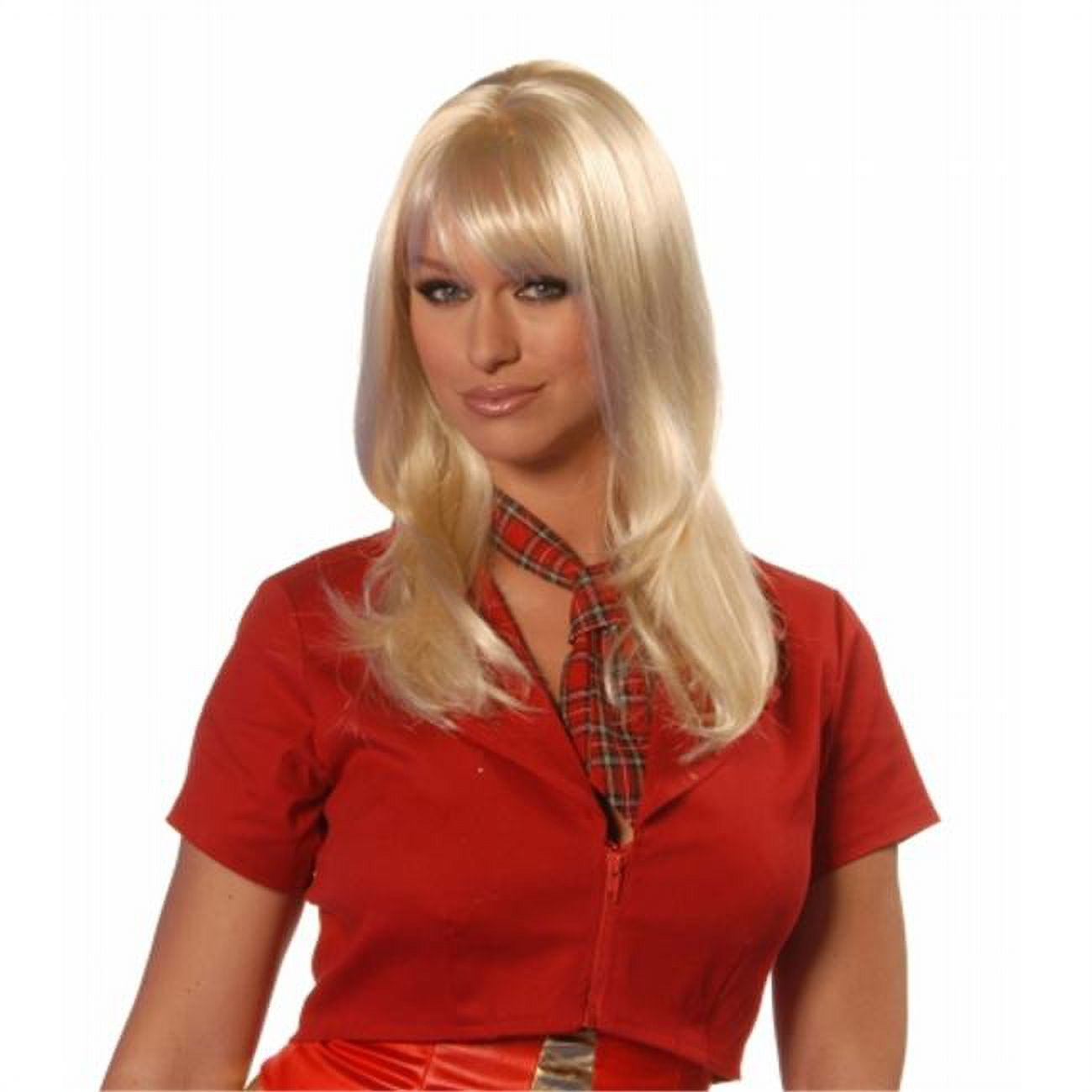 Deluxe Sunny Blonde Angel Wig Adult - Walmart.com