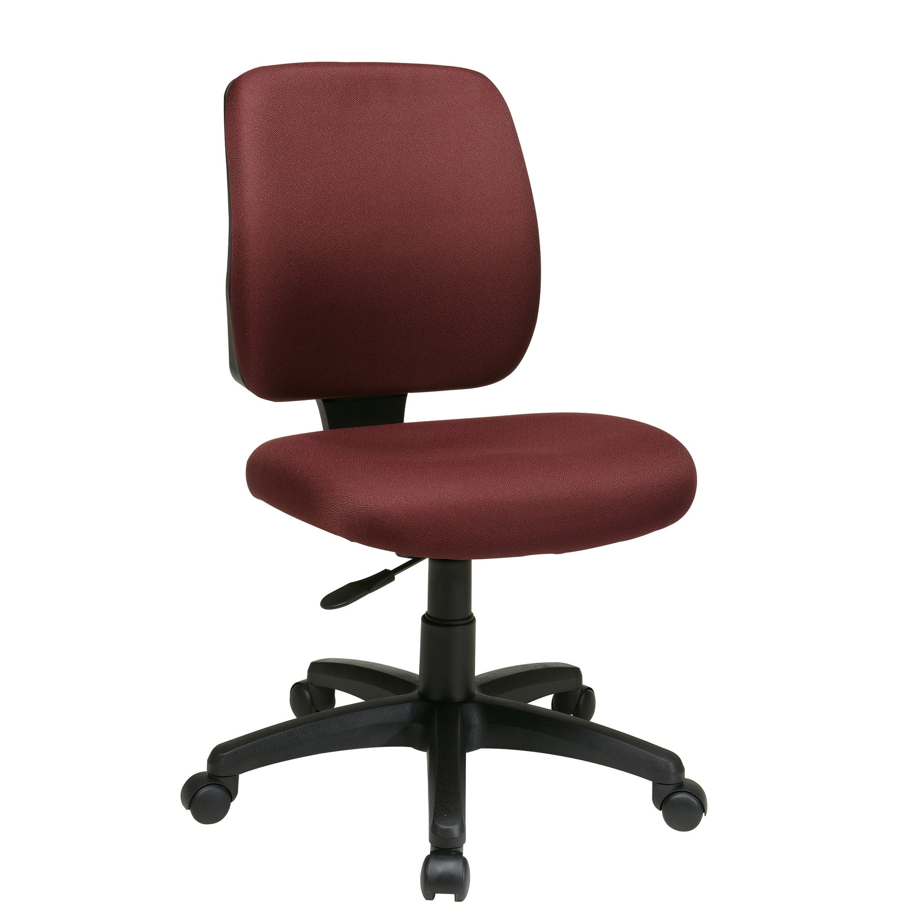 Deluxe Task Chair with Ratchet Back Height Adjustment in Black Fabric ...