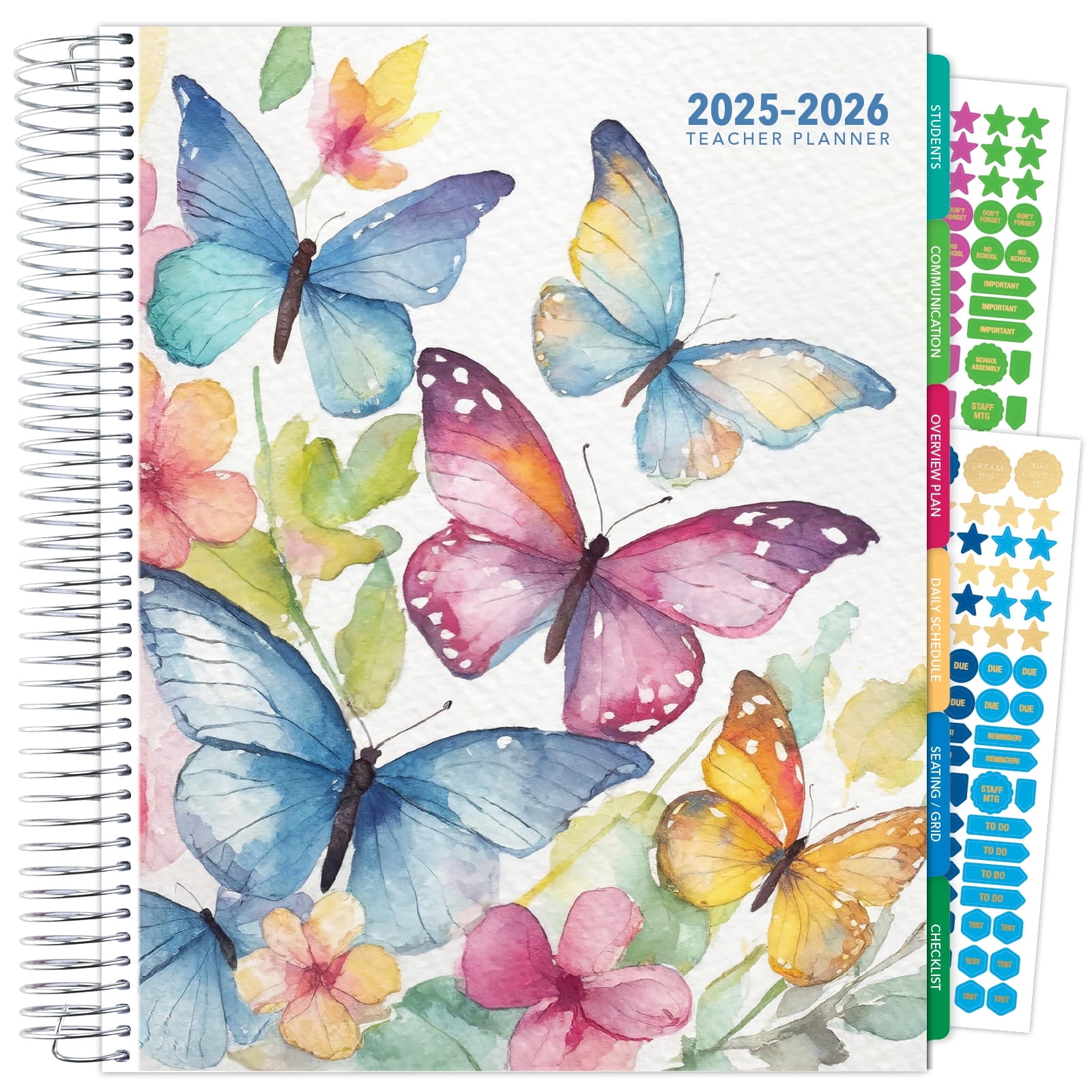 Aug 2025-2026 Deluxe Teacher Planner Notebook 8.5x11 Daily Weekly ...