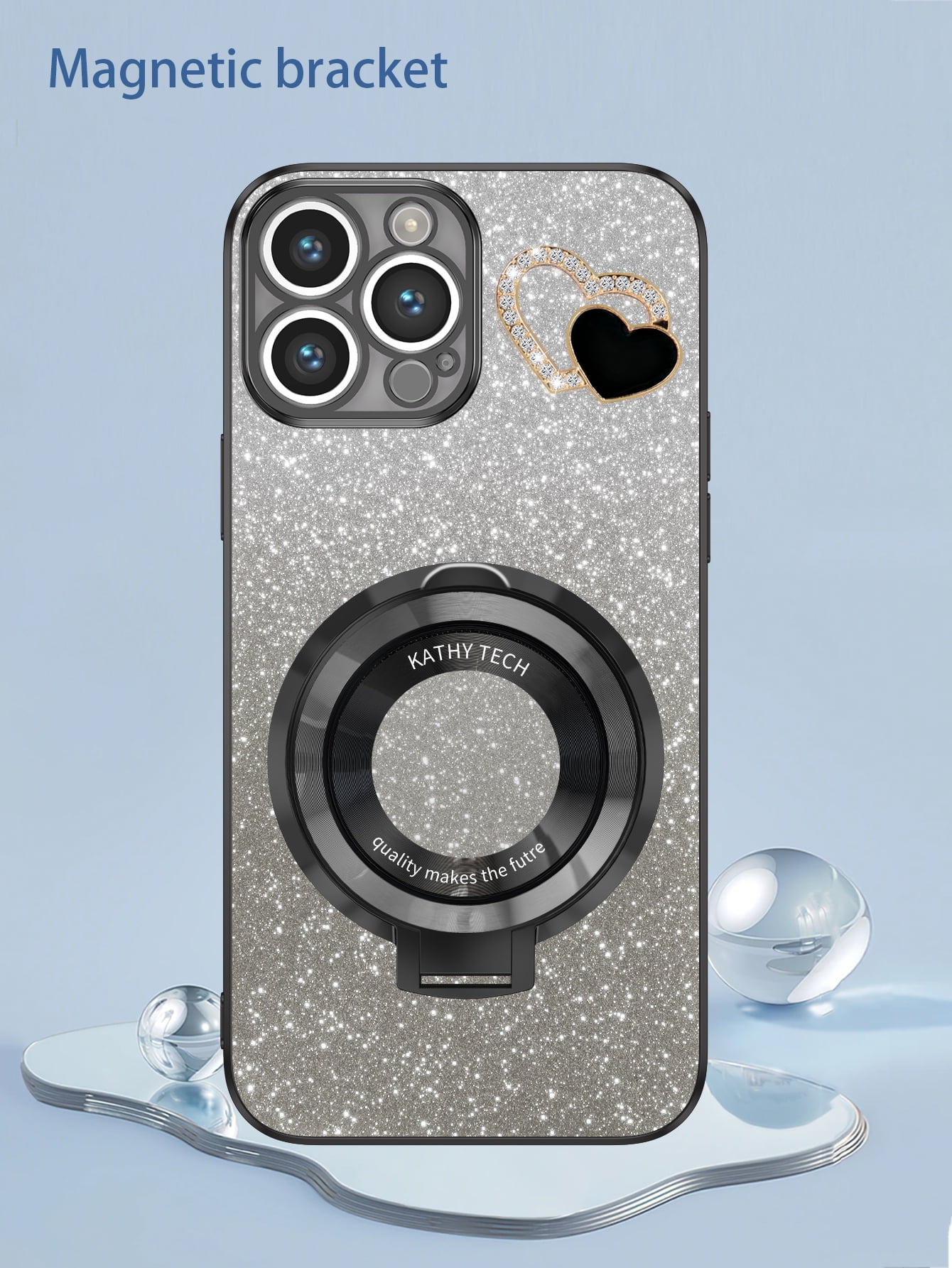 Deluxe Transparent electroplated flash Case iPhone 12 13 14 15 Pro Max ...